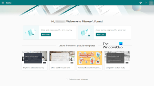 How to create a Form in Microsoft Forms and adjust its Settings