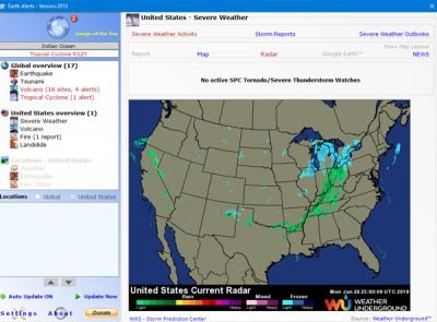 Get report of recent Natural Disasters & Hazard Events Earth Alerts