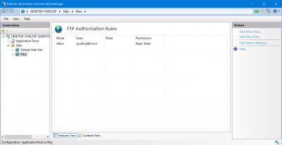 How to add specific users to access an FTP Server on Windows