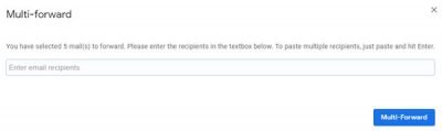 How to forward Multiple Emails at once on Gmail