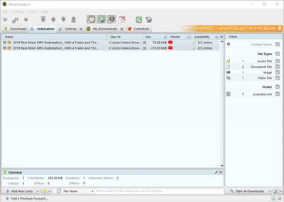JDownloader is an advanced download manager for Windows