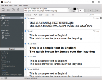 Best free Font Manager software for Windows PC