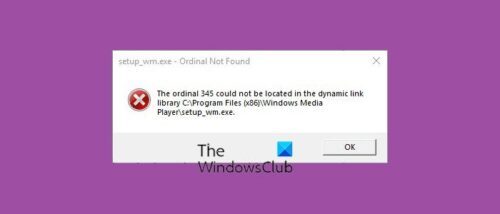 Ordinal could not be located in the dynamic link library [Fix]