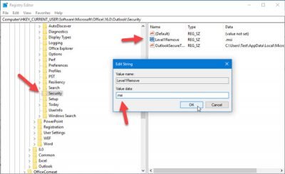 Outlook blocked access to the following potentially unsafe attachments