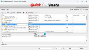 QuickTextPaste: Paste pre-defined text using keyboard shortcut