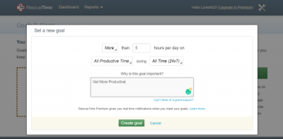 RescueTime Lite is a free Time Tracking and Productivity software