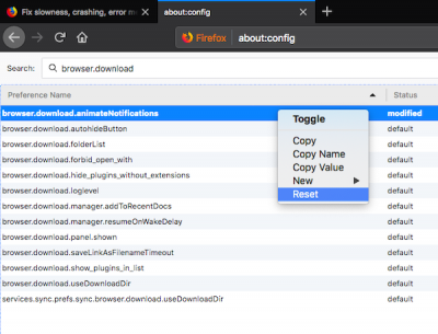 Firefox won't save Passwords or change Settings