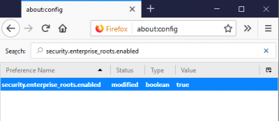 MOZILLA_PKIX_ERROR_MITM_DETECTED error on Firefox