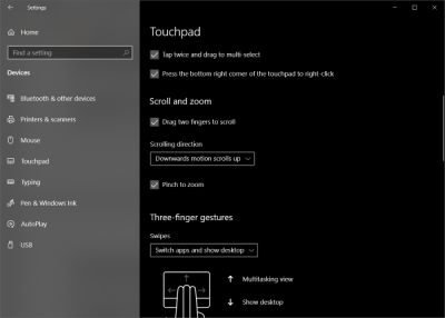 Reverse Mouse and Touchpads scrolling direction in Windows 11