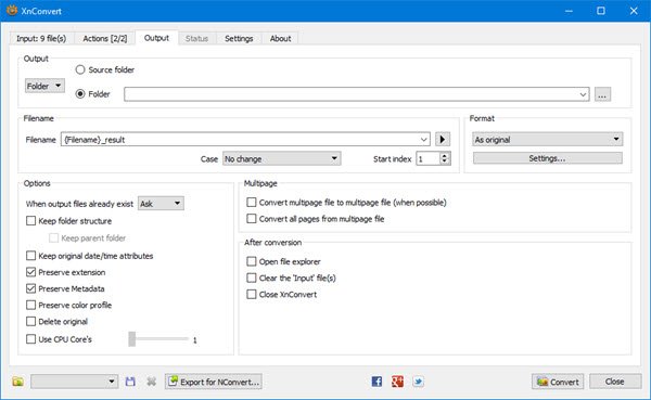 How to convert with xnconvert - lilymanual