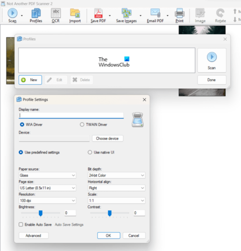 NAPS2 Not Another PDF Scanner lets you scan documents to PDF