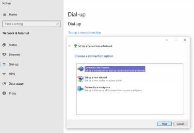 How to set up an Internet connection on Windows 11/10