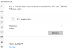 How to exclude Folder from Windows Defender in Windows 11/10