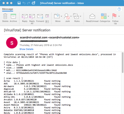 How to scan Email Attachments online for Virus?