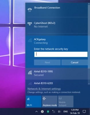 How to set up an Internet connection on Windows 11/10