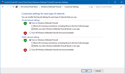 How to turn on or turn off Firewall in Windows 11/10