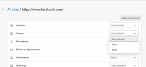 Hardware Access Error when using Facebook Messenger on PC