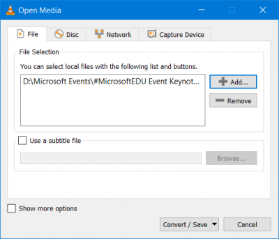How to convert Videos using VLC Media Player on Windows PC