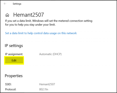 How to set a Static IP Address in Windows 11
