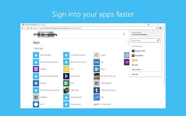 Windows Accounts & My Apps Secure Sign-in extensions for Chrome