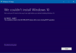 List of Windows Upgrade error codes and solutions