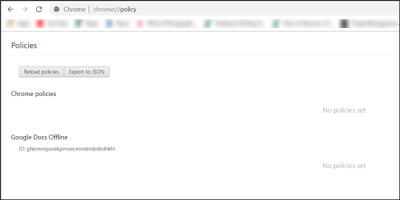 Managed by your organization message in Chrome