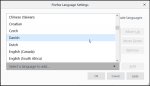 Change User Interface language for Chrome or Firefox browser