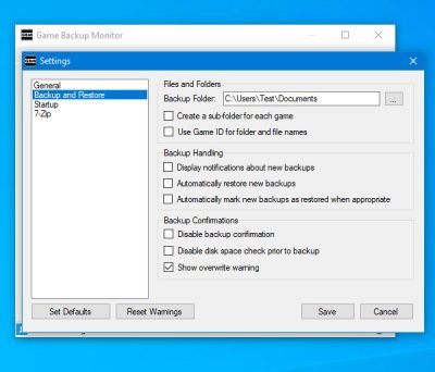 Game Backup Monitor lets you backup games automatically
