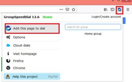 Group Speed Dial for Firefox: Important Internet Sites at Fingertips