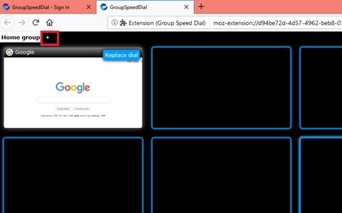 Group Speed Dial for Firefox: Important Internet Sites at Fingertips