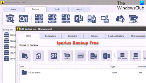 Best free backup software for Windows Server