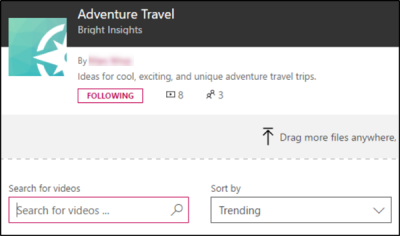 How to search for relevant content in Microsoft Streams