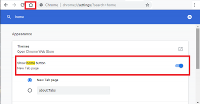 How to Add Home button to Chrome browser