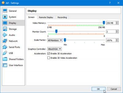 How to use Dual Monitor with VirtualBox virtual machine