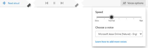 Make Edge browser Read Aloud eBook, PDF or Web pages