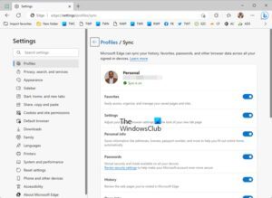 How to enable and sync Data on Microsoft Edge browser