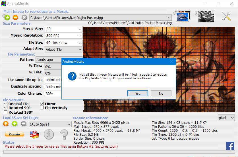 How to make a Mosaic Picture with AndreaMosaic for Windows PC
