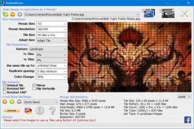 How to make a Mosaic Picture with AndreaMosaic for Windows PC