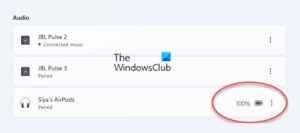 How to check Bluetooth Battery level on Windows 11