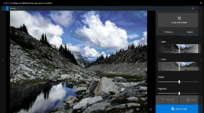 How to use Web Image Search feature of Windows Photos app