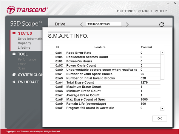 Maintain a healthy and efficient SSD with Transcend SSD Scope