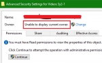 Fix Unable to display current owner error on Windows 11