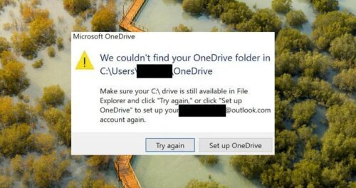 We couldn’t find your OneDrive folder [Fix]