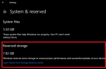 How to enable or disable Reserved Storage in Windows 11/10