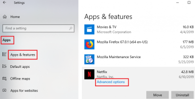 Netflix app volume remaining at 100%