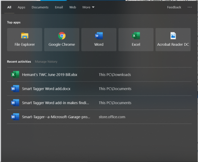 Disable or Enable Immersive Search and Rounded Corners in Windows 10