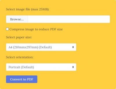 Convert JPG, PNG images to PDF using online tools or software