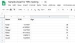 How to calculate Age in Google Sheets from Date of Birth