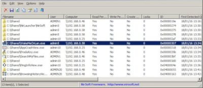 Monitor Network files on Windows with NetworkOpenedFiles