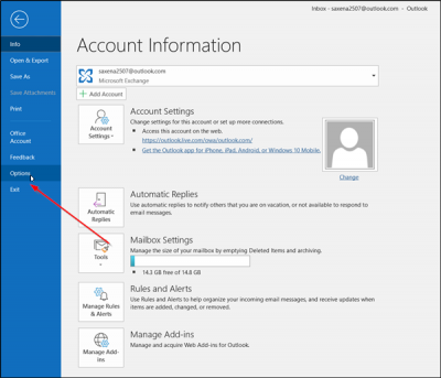 How to change Font size, color and style in Outlook